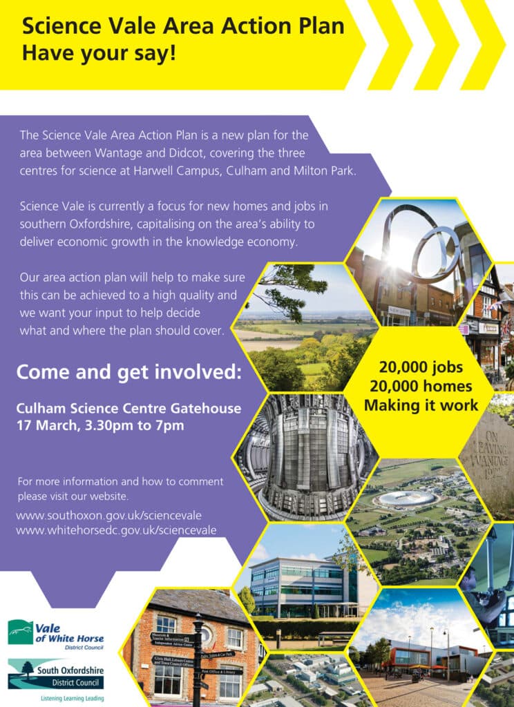 SCIENCE VALE AREA ACTION PLAN – HAVE YOUR SAY - Culham Science Centre ...